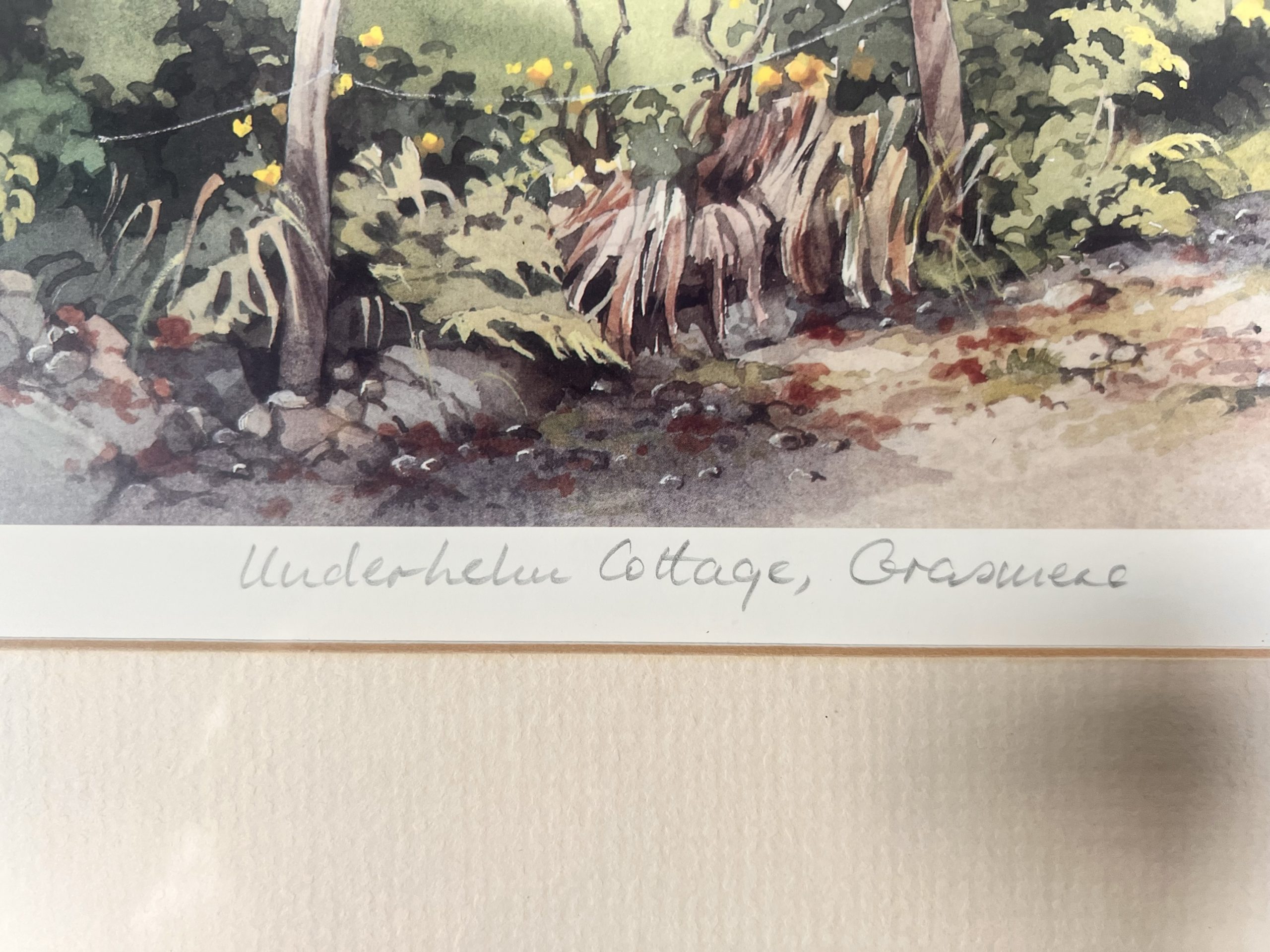A Fabulous Painting By Judy Boyes "Underhelm Cottage Grasmere" Pencil ...