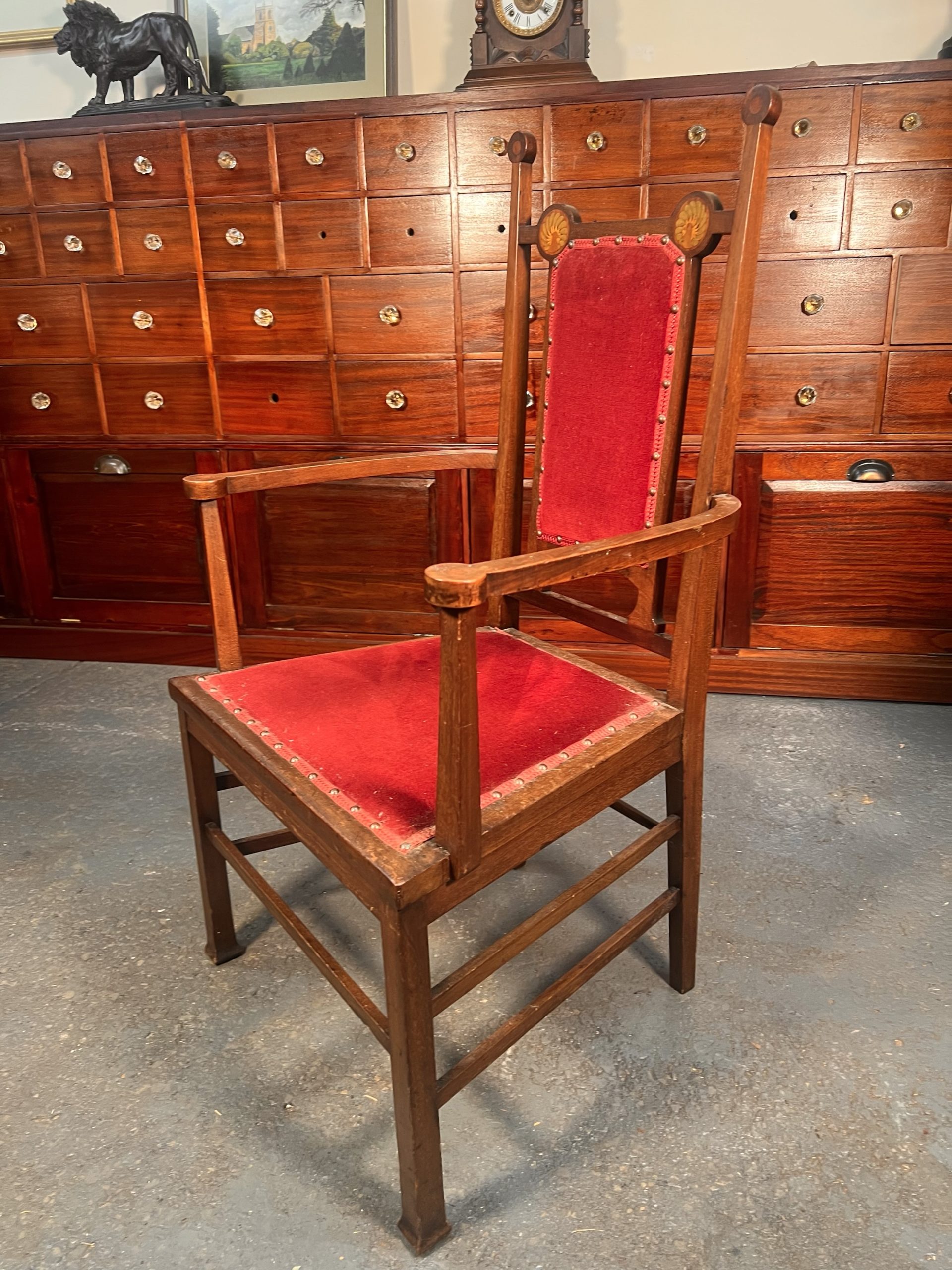 A Rare William Lethaby Mahogany Chair A Wonderful Example Of Arts ...