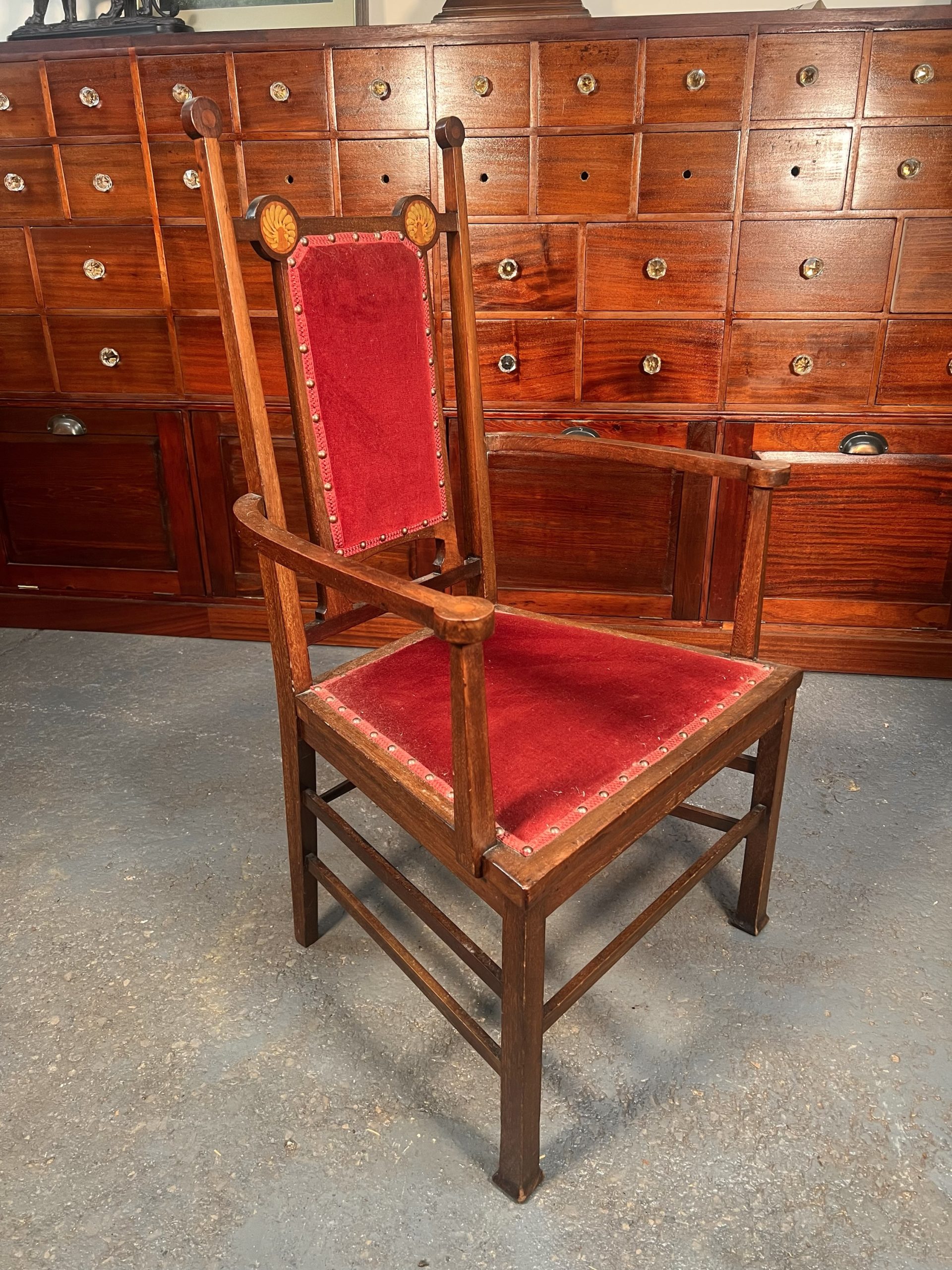 A Rare William Lethaby Mahogany Chair A Wonderful Example Of Arts ...